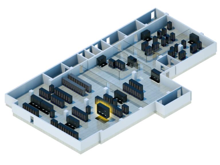 Data Center Graphics - BAS Solutions - 3D Floor Plans | QA Graphics