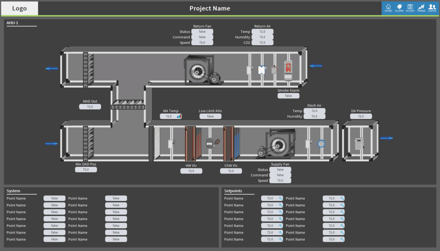 Building Automation System (BAS) Graphics | QA Graphics